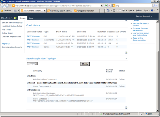 A Static State: Part 5 - FAST for SharePoint 2010 Service Configuration